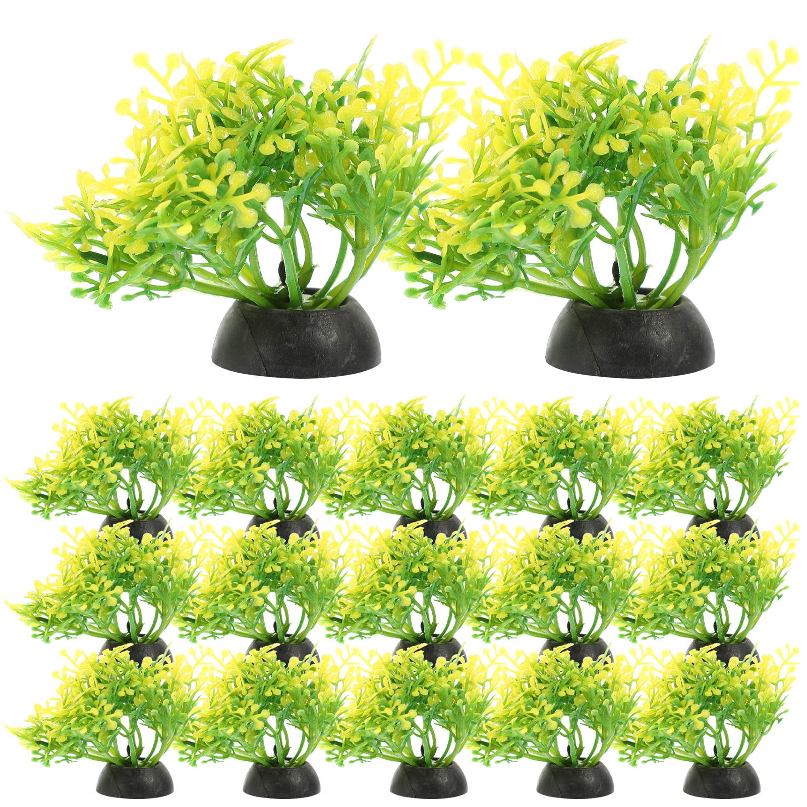 LEORX 20Pcs Aquarium Fake Aquatic Plants Simulation Aquatic Plants for ...