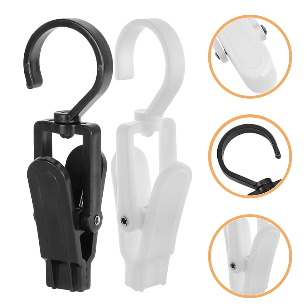 LEORX 20Pcs Hat Clips Multi Function Rotation Plastic Laundry Hanger ...
