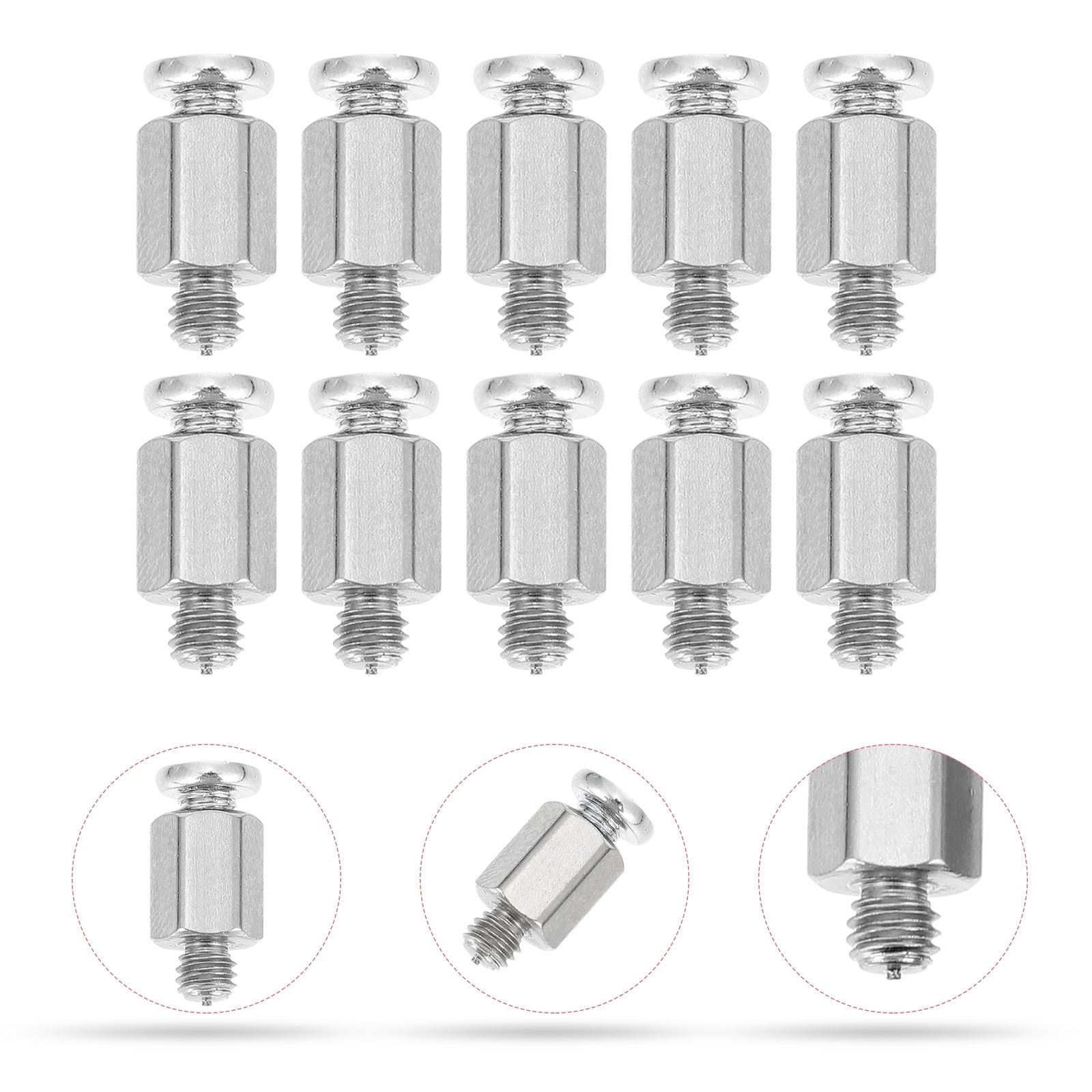 LEORX 20Pcs M.2 SSD Mounting Screw Metal Nut for PC Laptop Assembly ...
