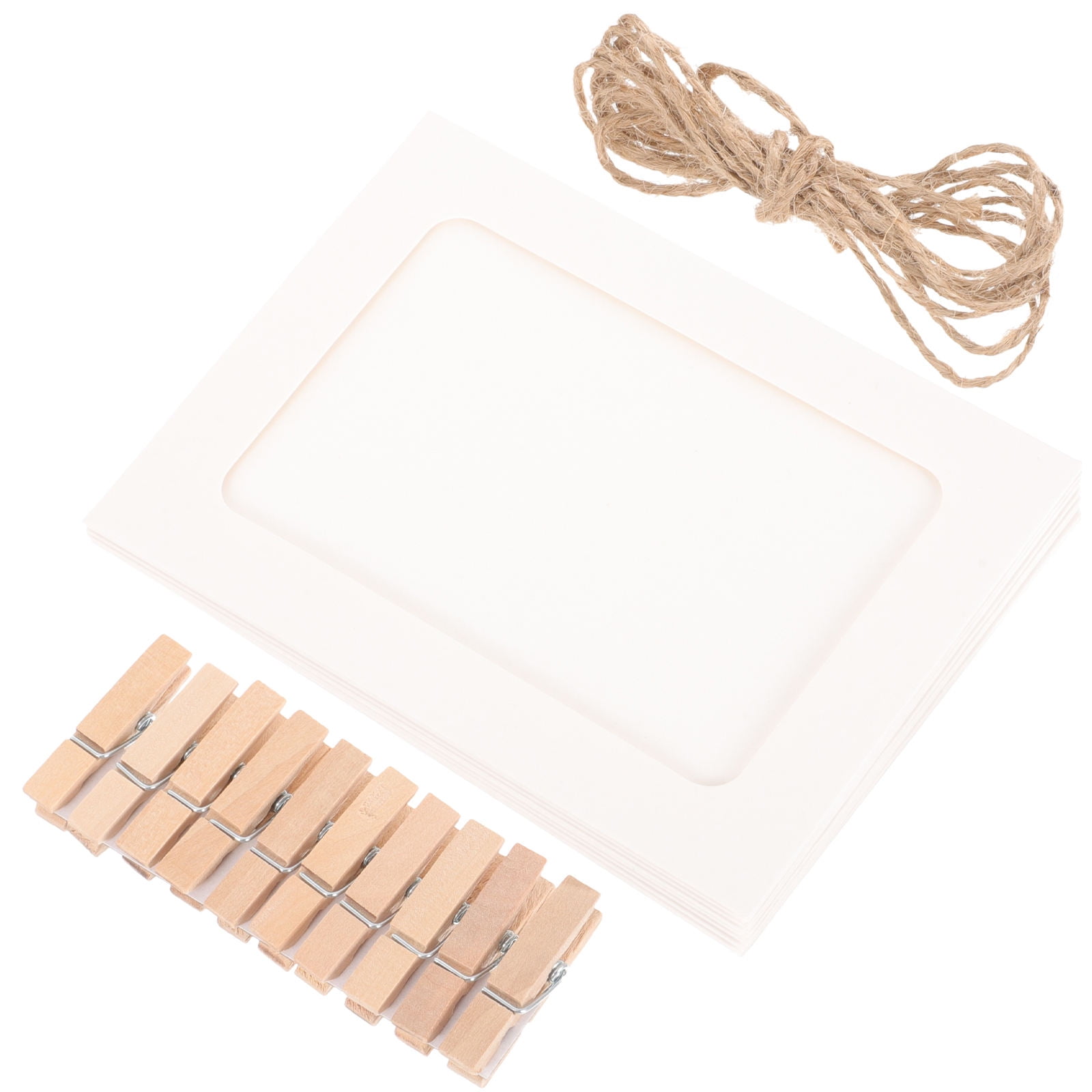 LEORX 20Pcs Paper Photo Frames Minimalist Design for Wall Collage 13 ...