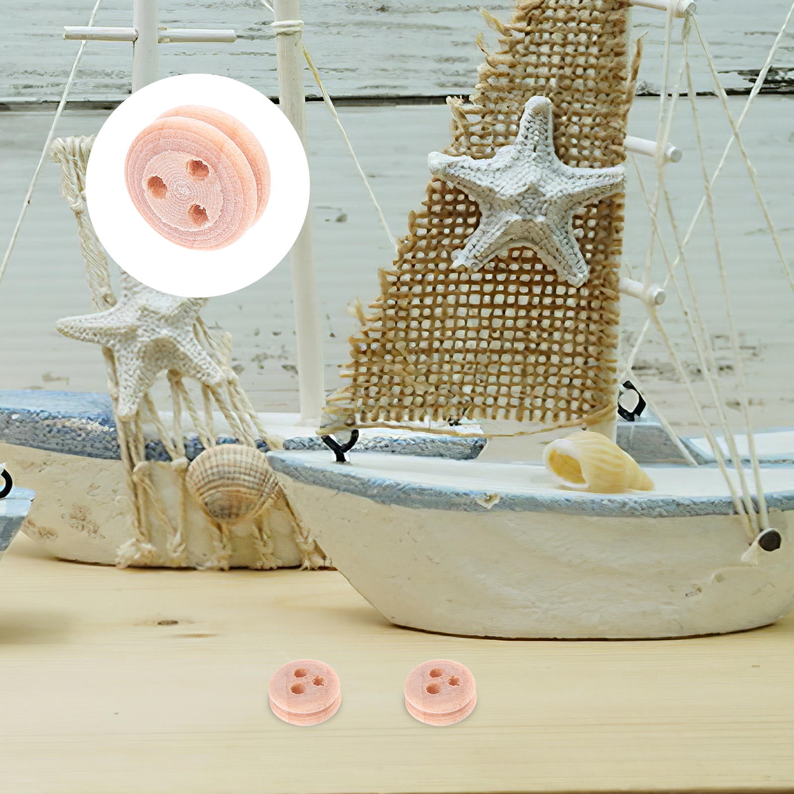 LEORX 20Pcs Unfinished Wood Pulleys for Diy Crafts and Model Ship ...