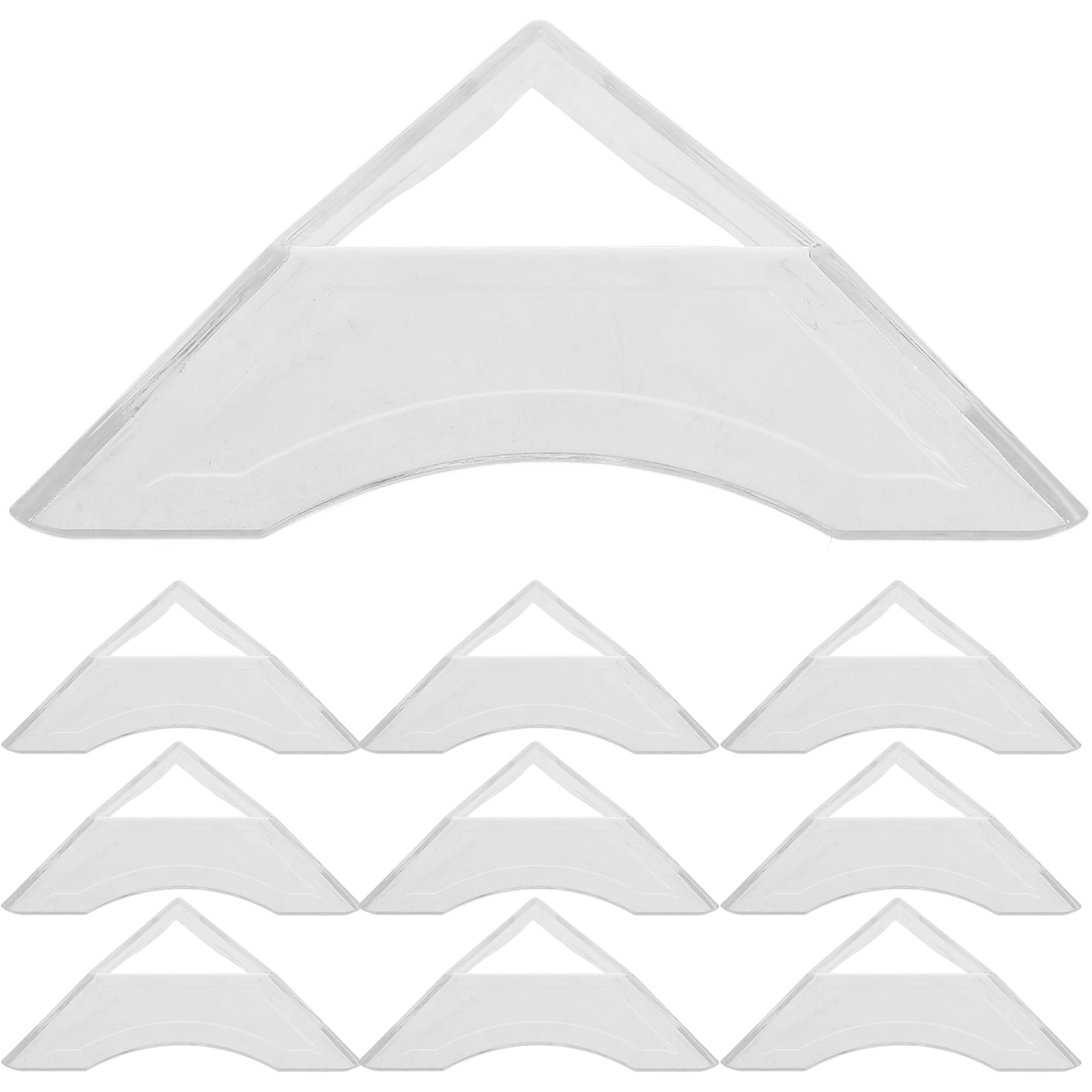 LEORX 20Set Cube Plaything Stand Clear Plastic Stable Base for Home ...