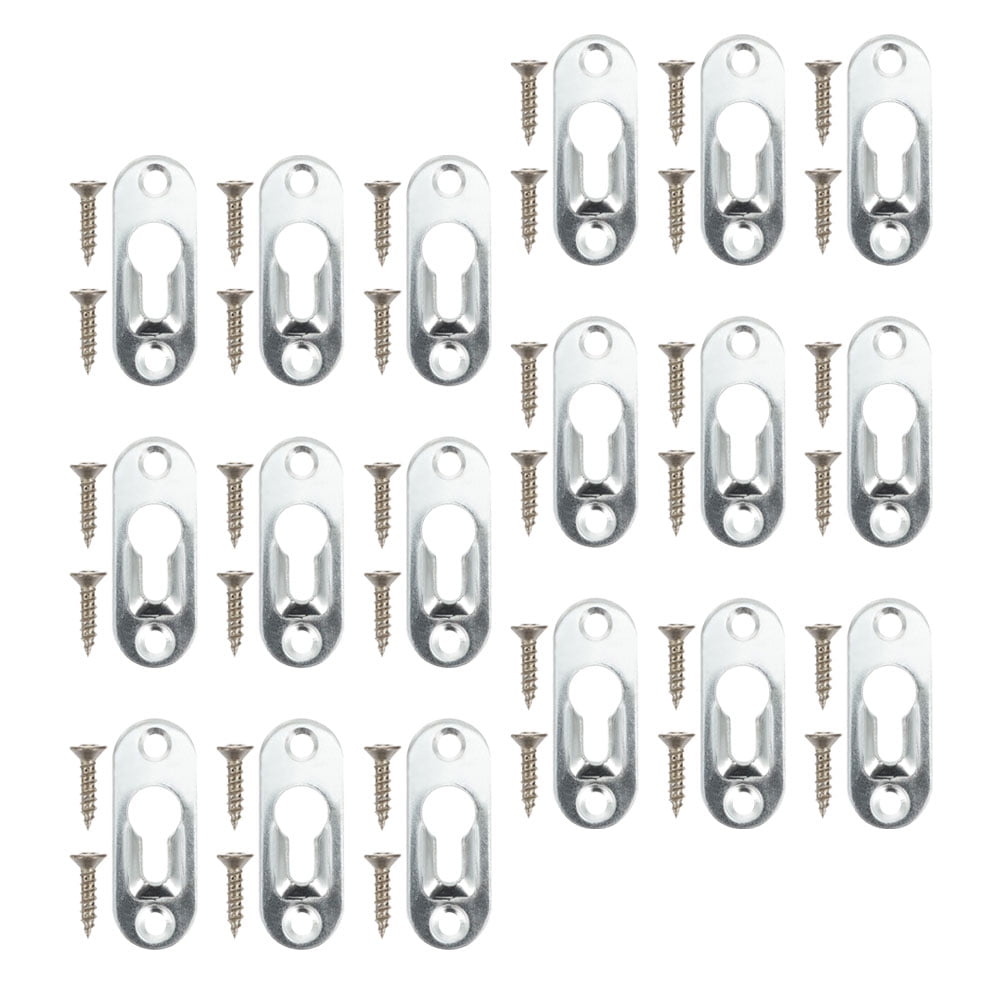LEORX 20Set Metal Picture Frame Hardware Rolled Steel Wall Protection ...