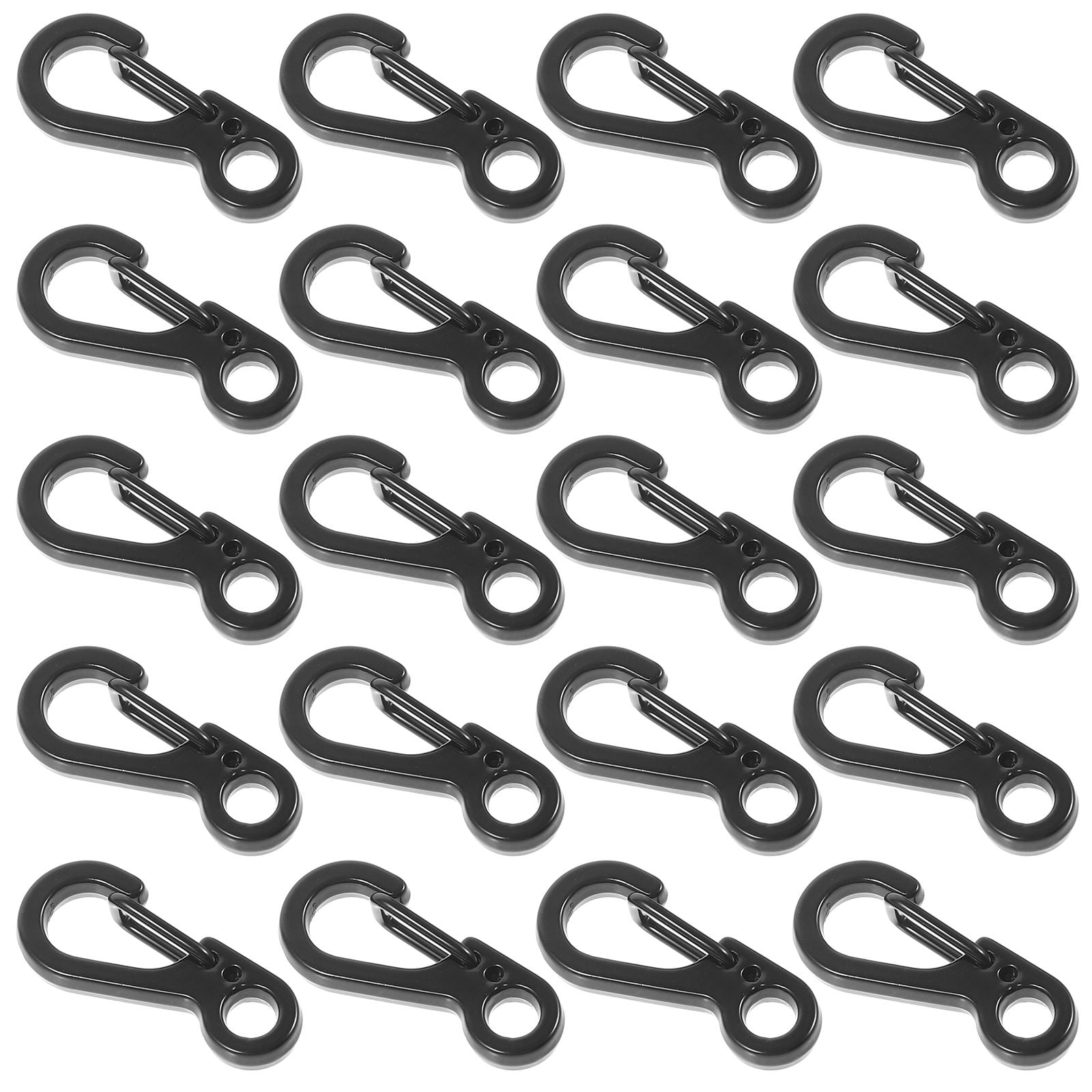 LEORX 20Set Small Carabiner Clips Mini Sleek Appearance Rust Resistance ...