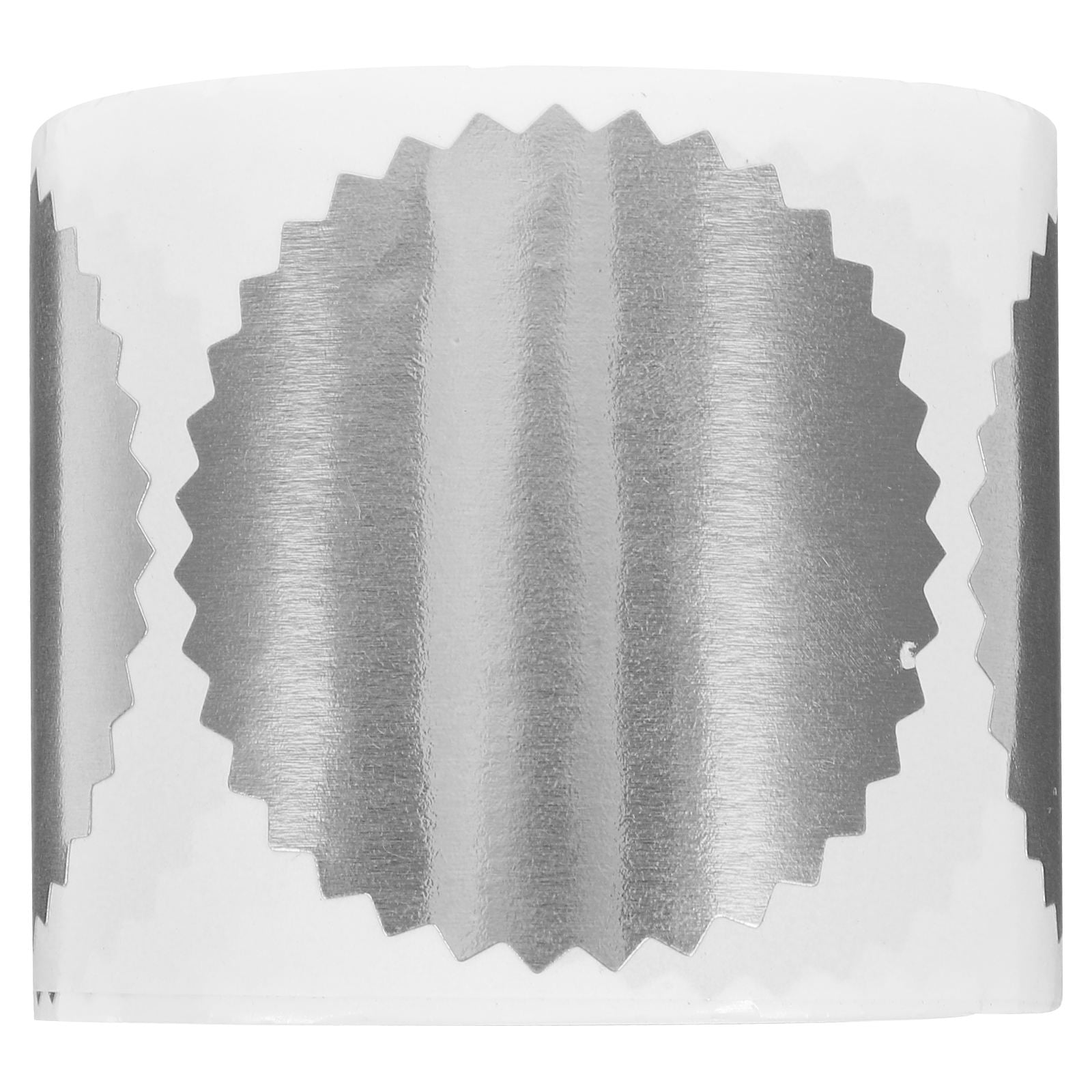 LEORX 250Pcs Roll Self-Adhesive Stickers in Silver for Sealing ...
