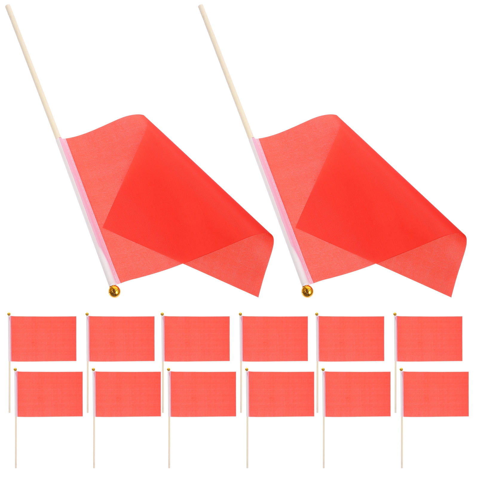 LEORX 25pcs Hand Waving Small Flags Colored Hand Flags Mini Handheld ...