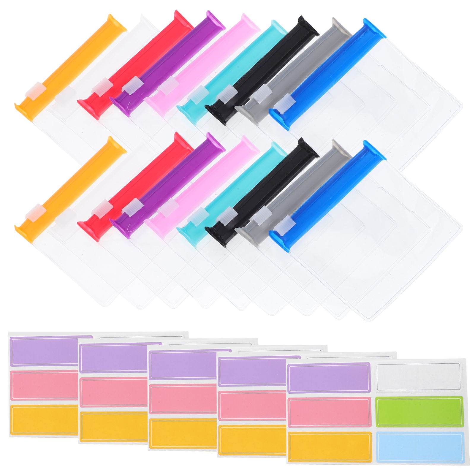 LEORX 27Pcs Daily Pill Organizer Bags Assorted Colors Lightweight PVC ...