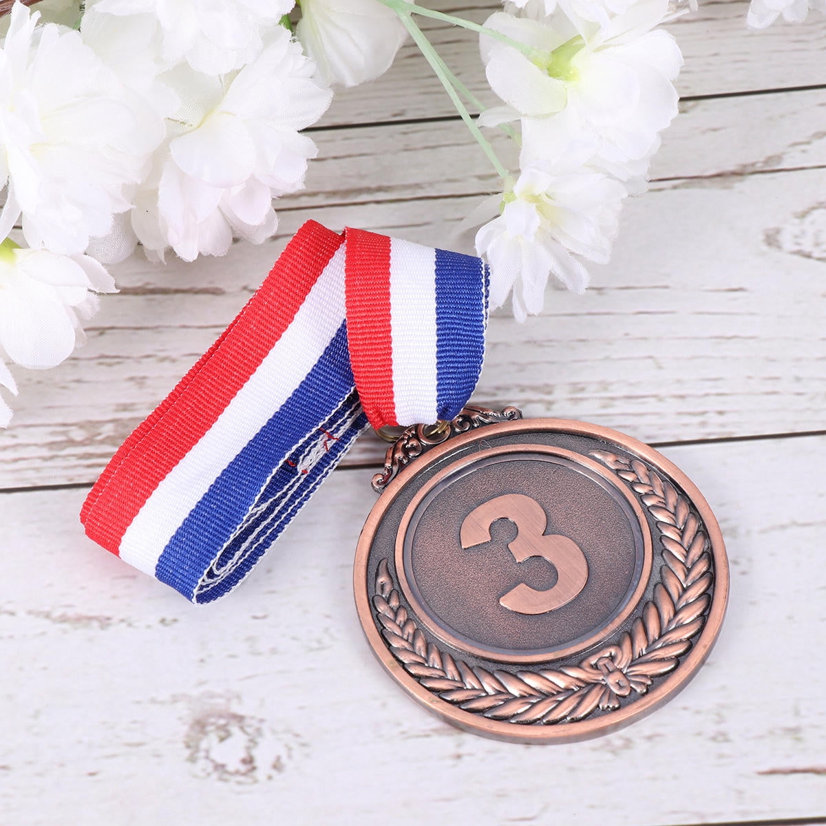 LEORX 2Pack Award Medals Assorted Color Round Metal Medals for ...