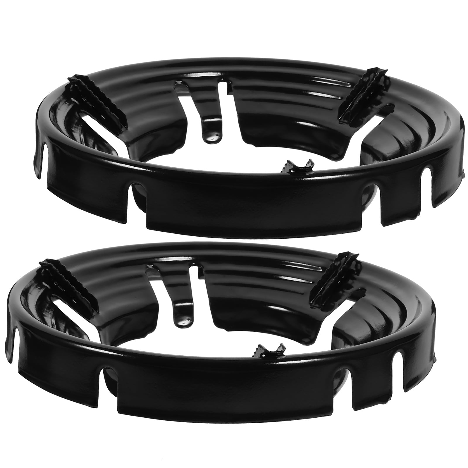 LEORX 2Pack Gas Burner Covers Gather Fire Hood Stainless Steel Assorted ...