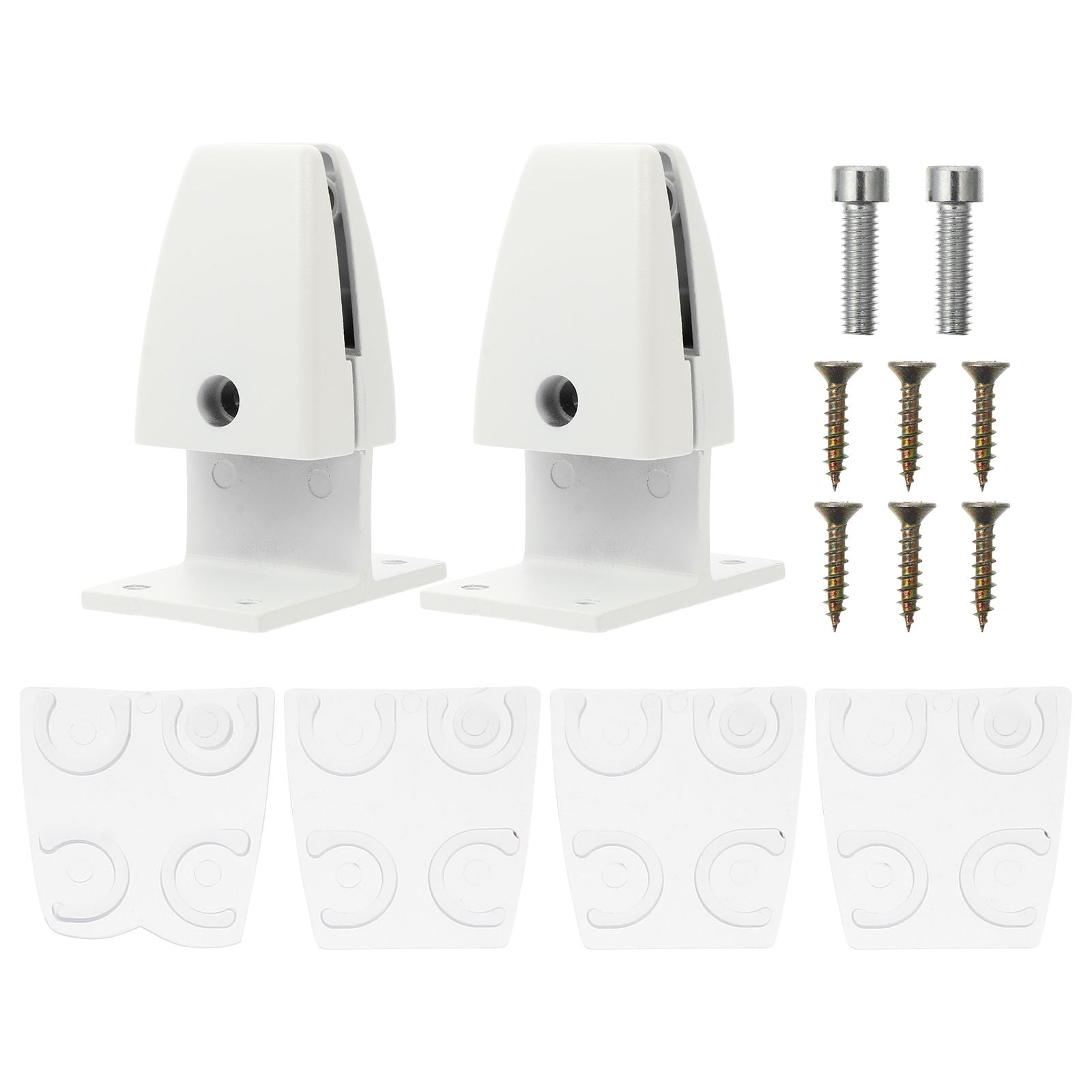 LEORX 2Pack White T-Type Vertical Screen Partition Clamps for Office ...