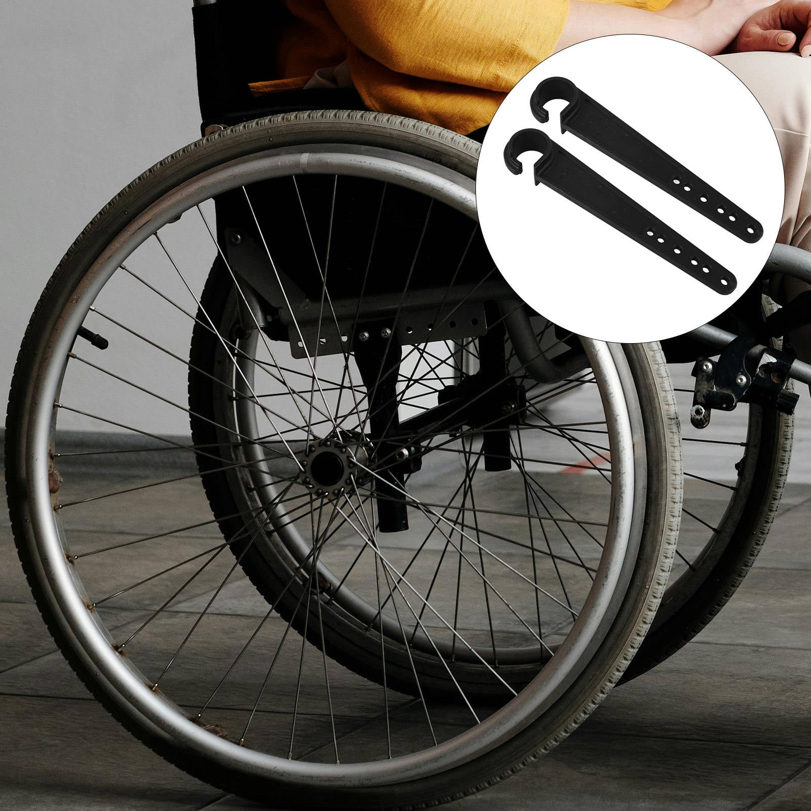 LEORX 2Pcs .8X1.6X1.0in Wheelchair Handle Extensions For Wheelchair ...