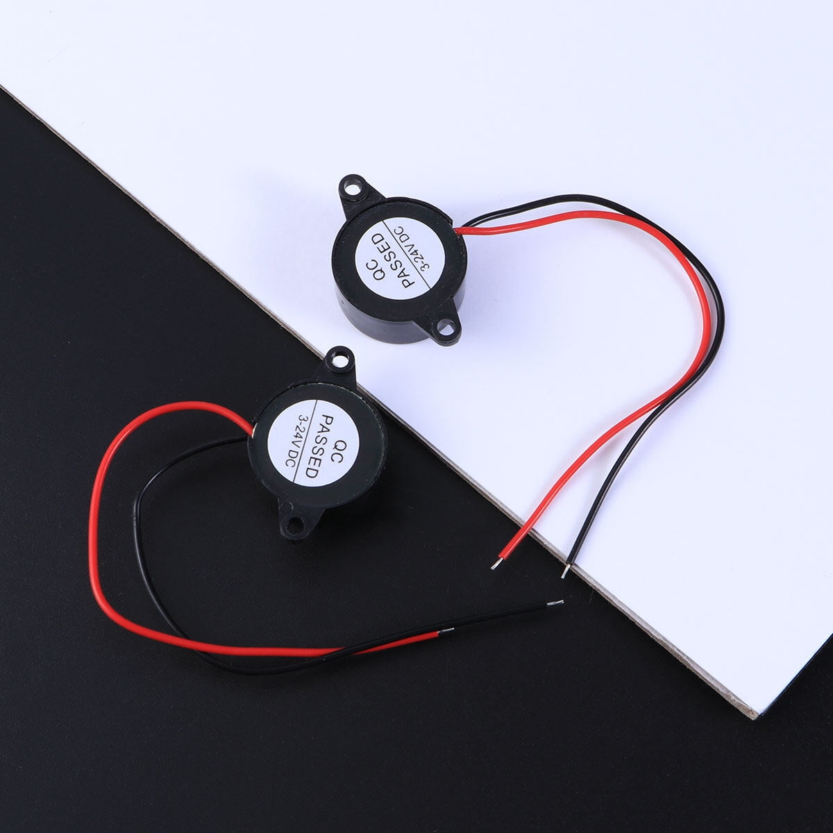 LEORX 2Pcs Black Piezo for Electronics Projects with Low Decibel Sound ...