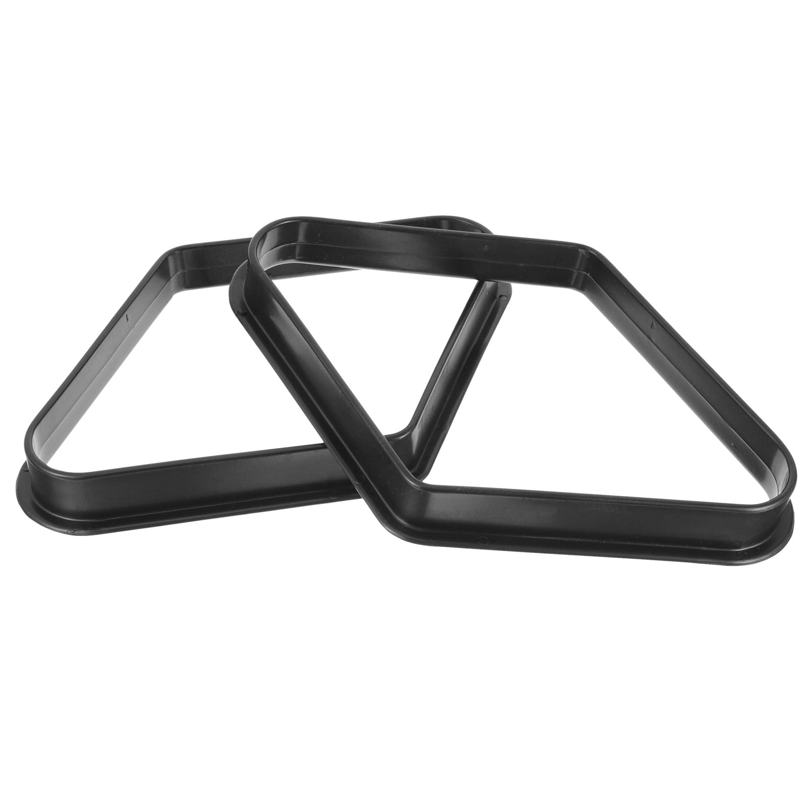 LEORX 2Pcs Black Plastic Billiard Ball Holder Diamond Shape Simple and ...