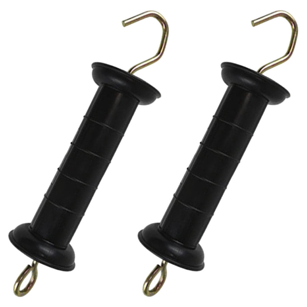 LEORX 2Pcs Electric Fence Handle Black Iron Fencing Handles for Outdoor ...