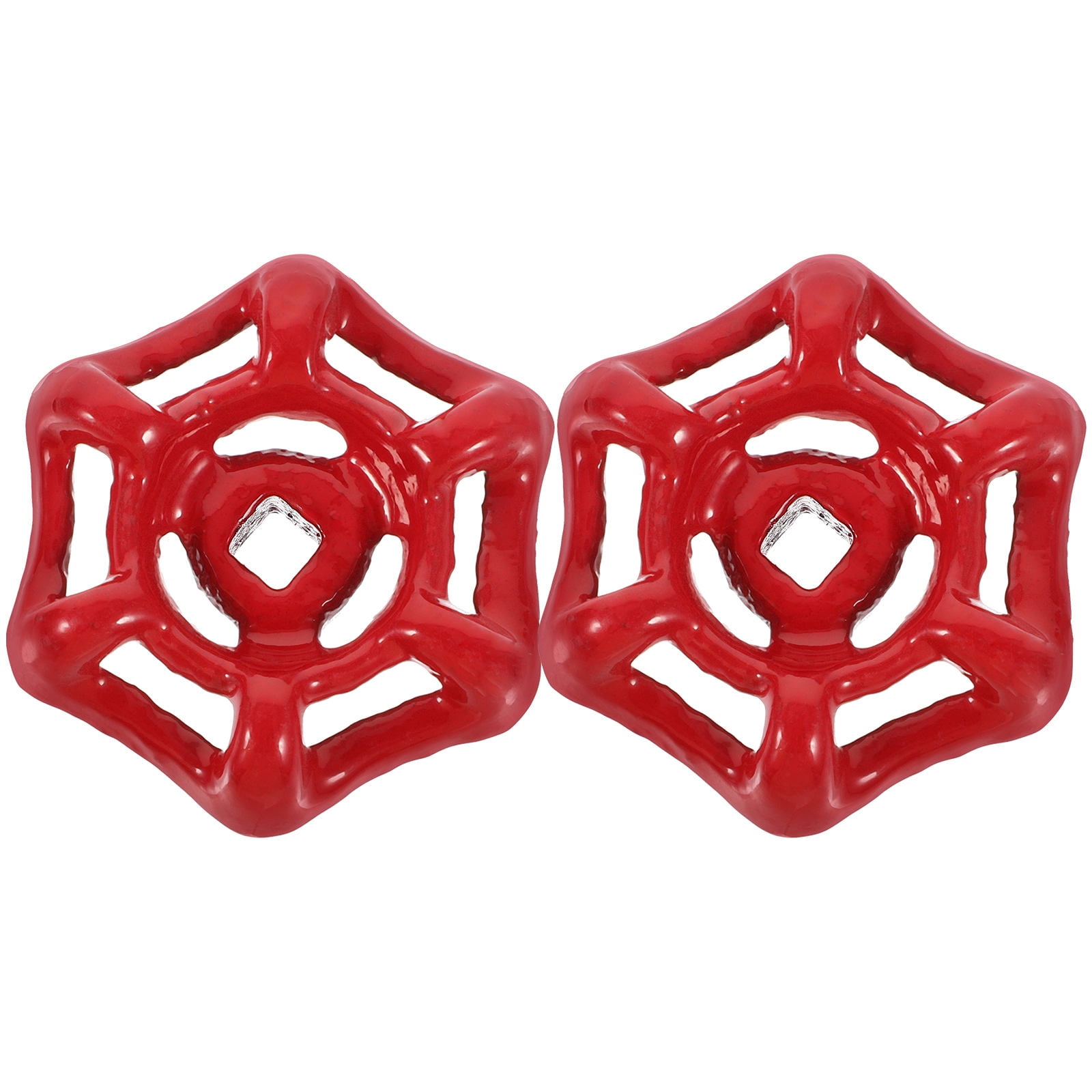 LEORX 2Pcs Red Zinc Steel Spigot Handles for Universal Valve Handle in ...