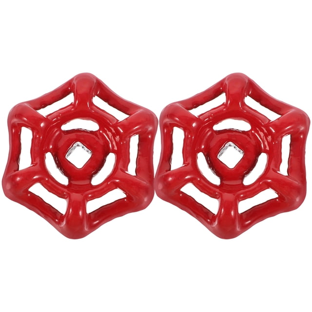 LEORX 2Pcs Red Zinc Steel Spigot Handles for Universal Valve Handle in ...