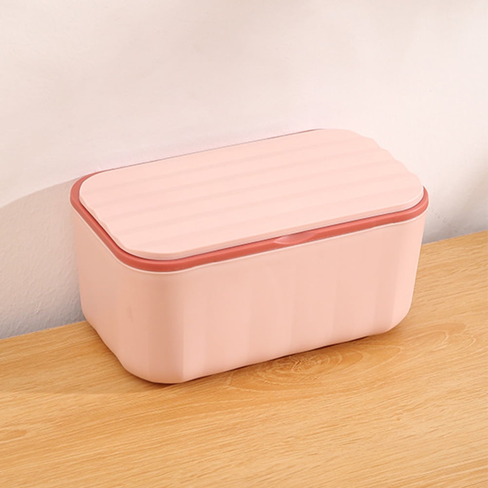 LEORX 2Pcs Wipe Box Reusable Wipe Container Pink Plastic Sealing Lid ...