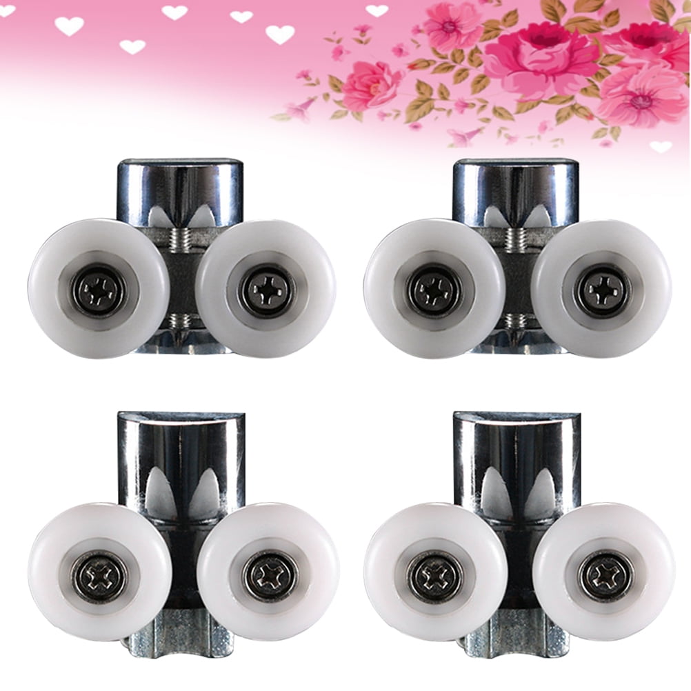 LEORX 2Set Door Sliding Wheel With Stainless Steel For Bathroom Use ...