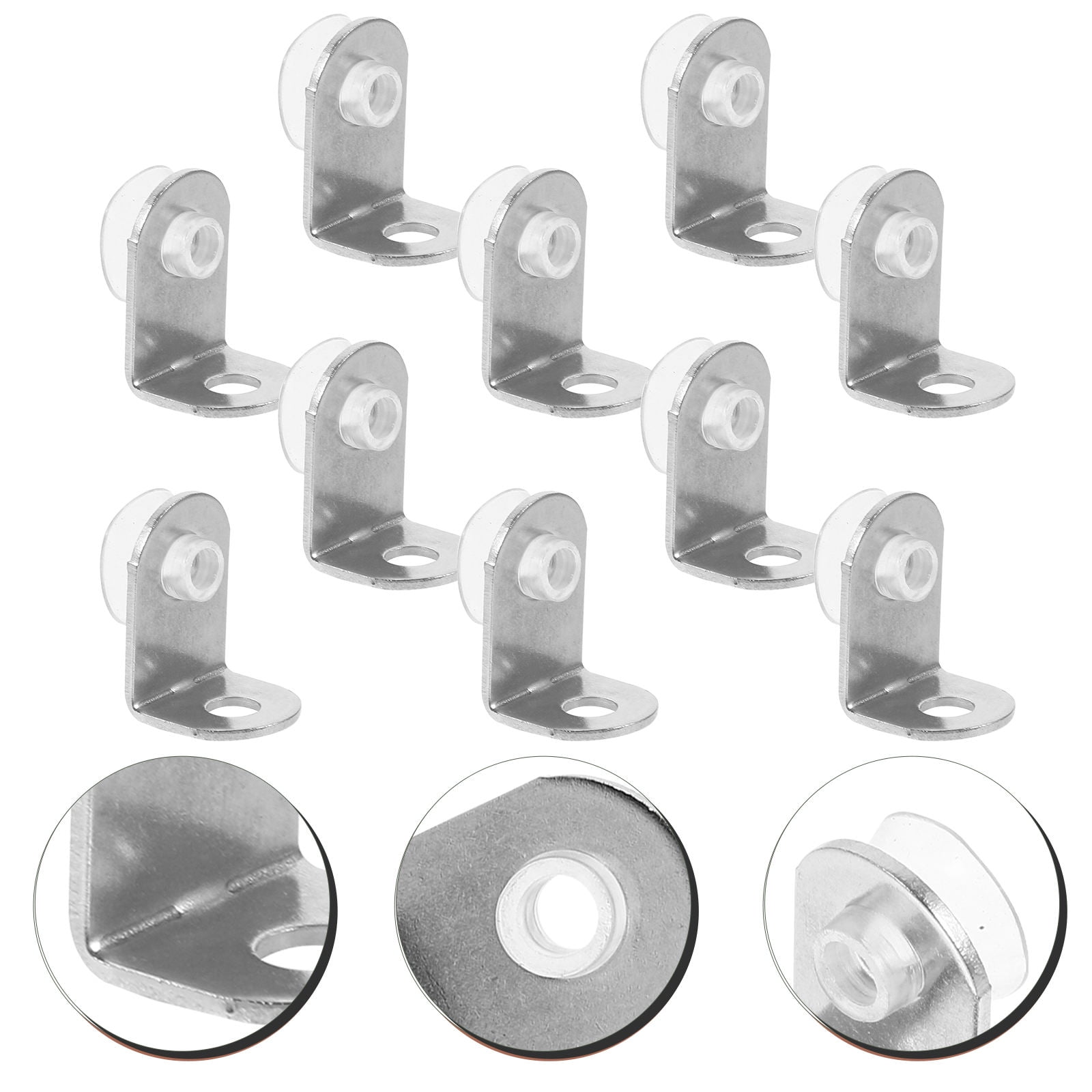 LEORX 2Set Glass Board Fixing Corner Brace Angle Bracket Fastener For ...