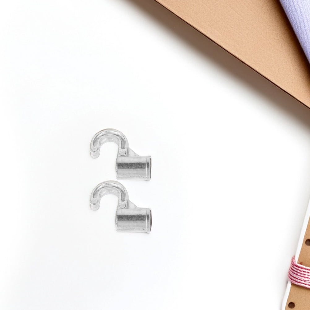 LEORX 2Pcs Wardrobe Hook Connector Metal Hanger Holder for Closet Space ...