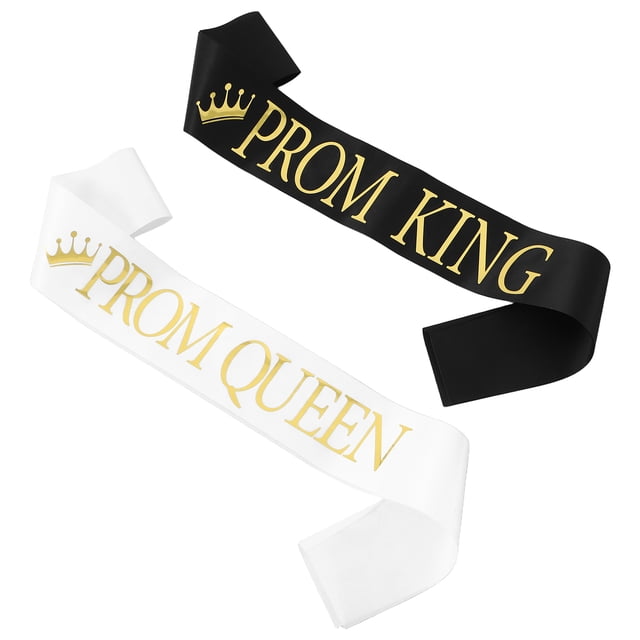 LEORX Prom King and Queen Sash Assorted Color Cloth 2Pcs - Walmart ...