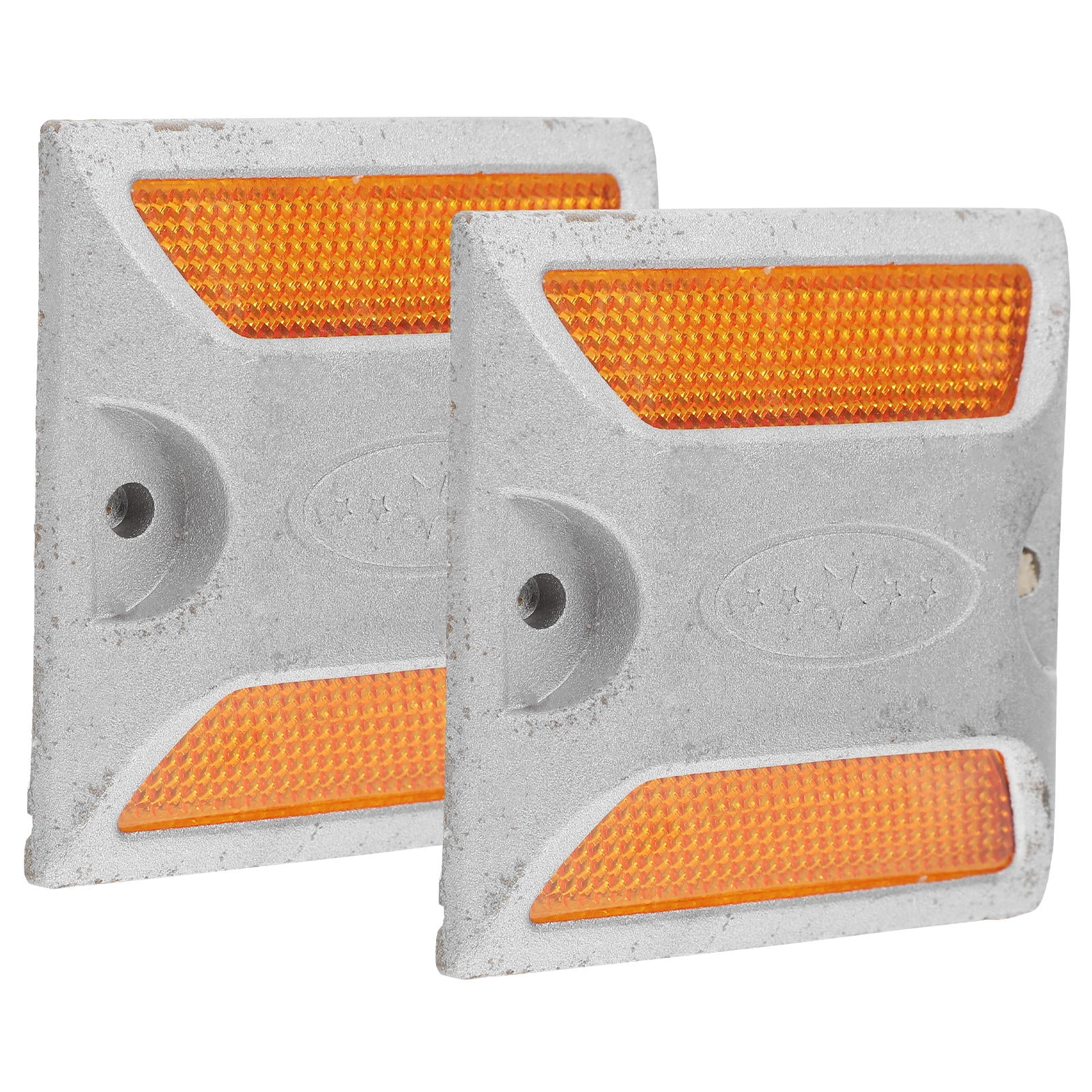 LEORX 2pcs Road Reflectors Reflective Casting Aluminum Dock Warning ...