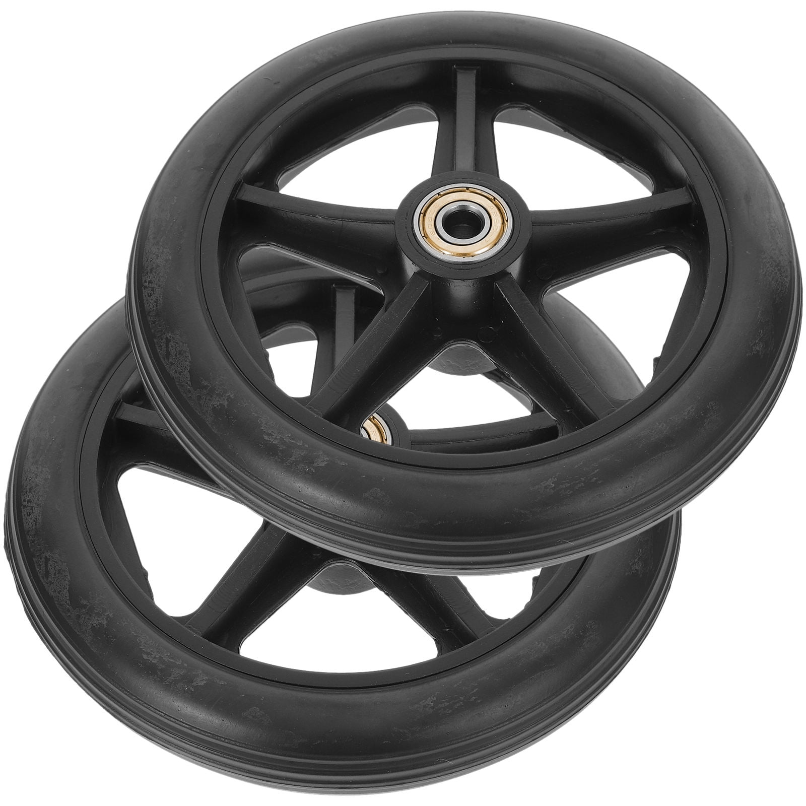 LEORX 2pcs Wheels Wheelchair Bearings Front Wheels Replacement ...