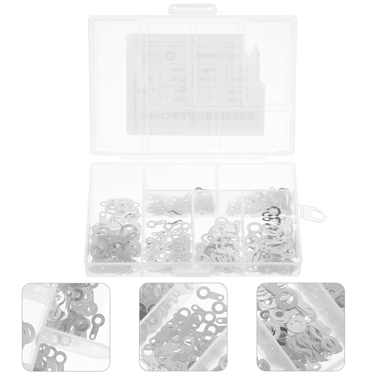 LEORX 300Pcs Silver Copper Lug Flat Washer for Light Fixture Repair ...