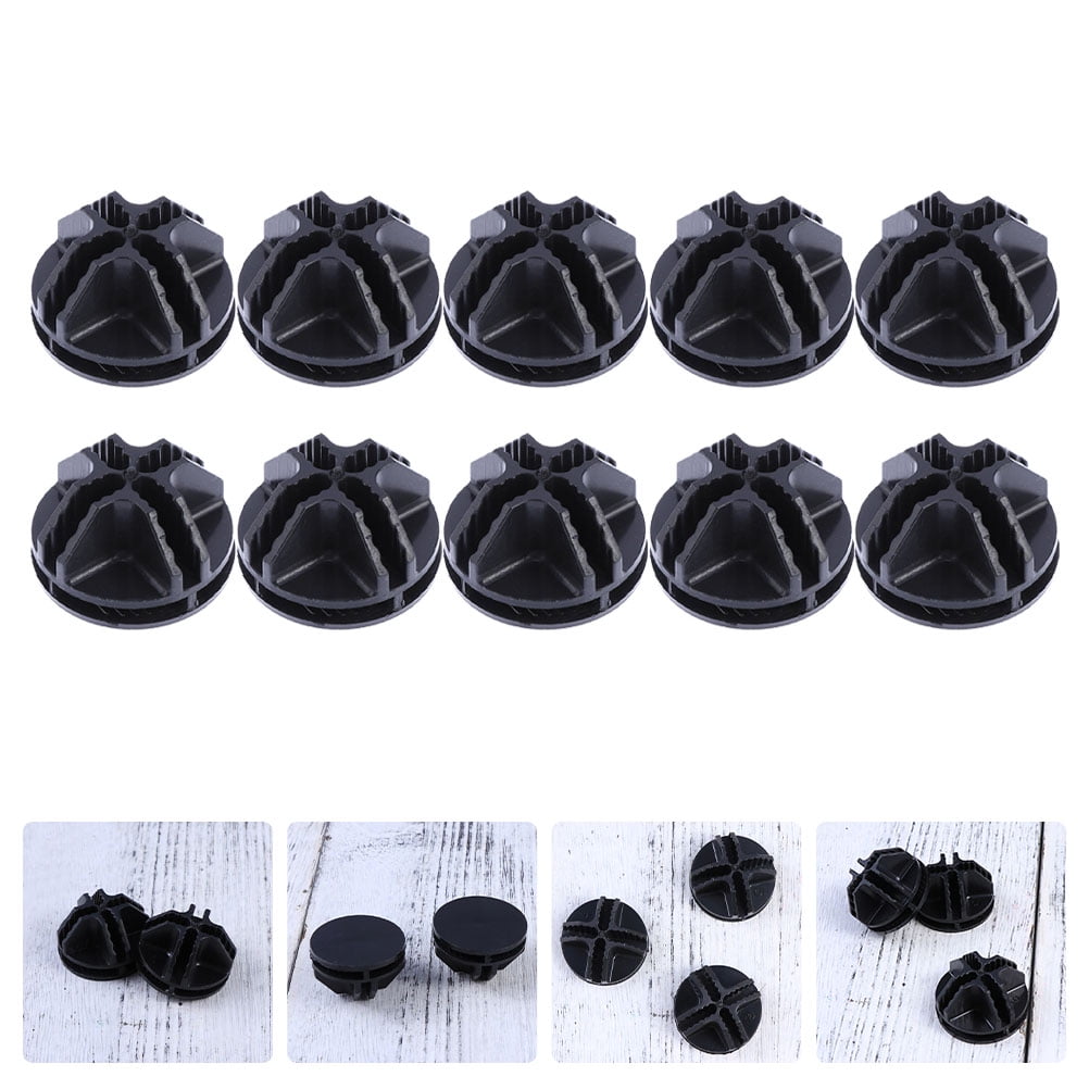 LEORX 30Pcs Cube Storage Shelves Connector Wire Cube Connectors Black ...