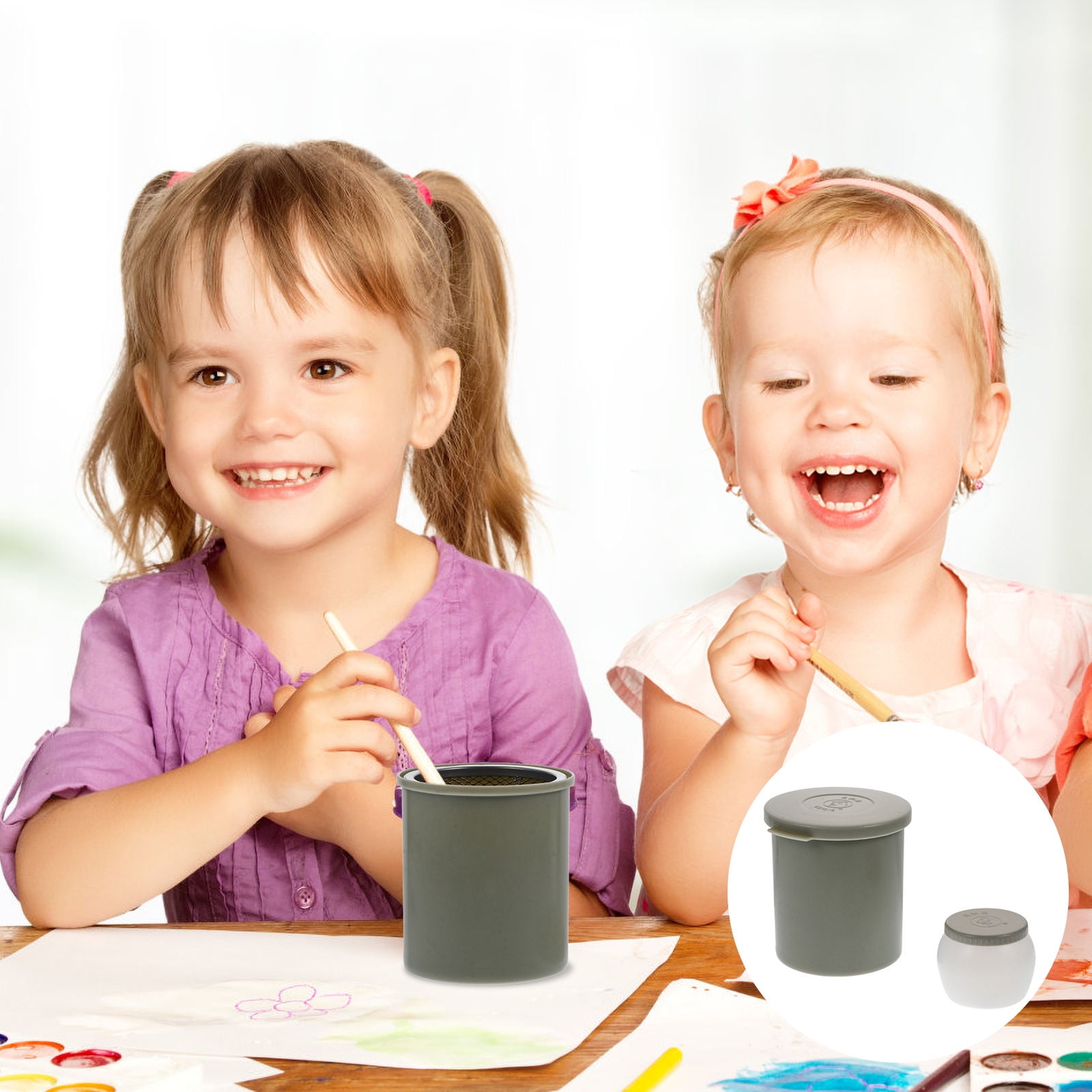 LEORX 3Pack Paint Brush Washer Bucket For Oil Painting Brushes Drying ...