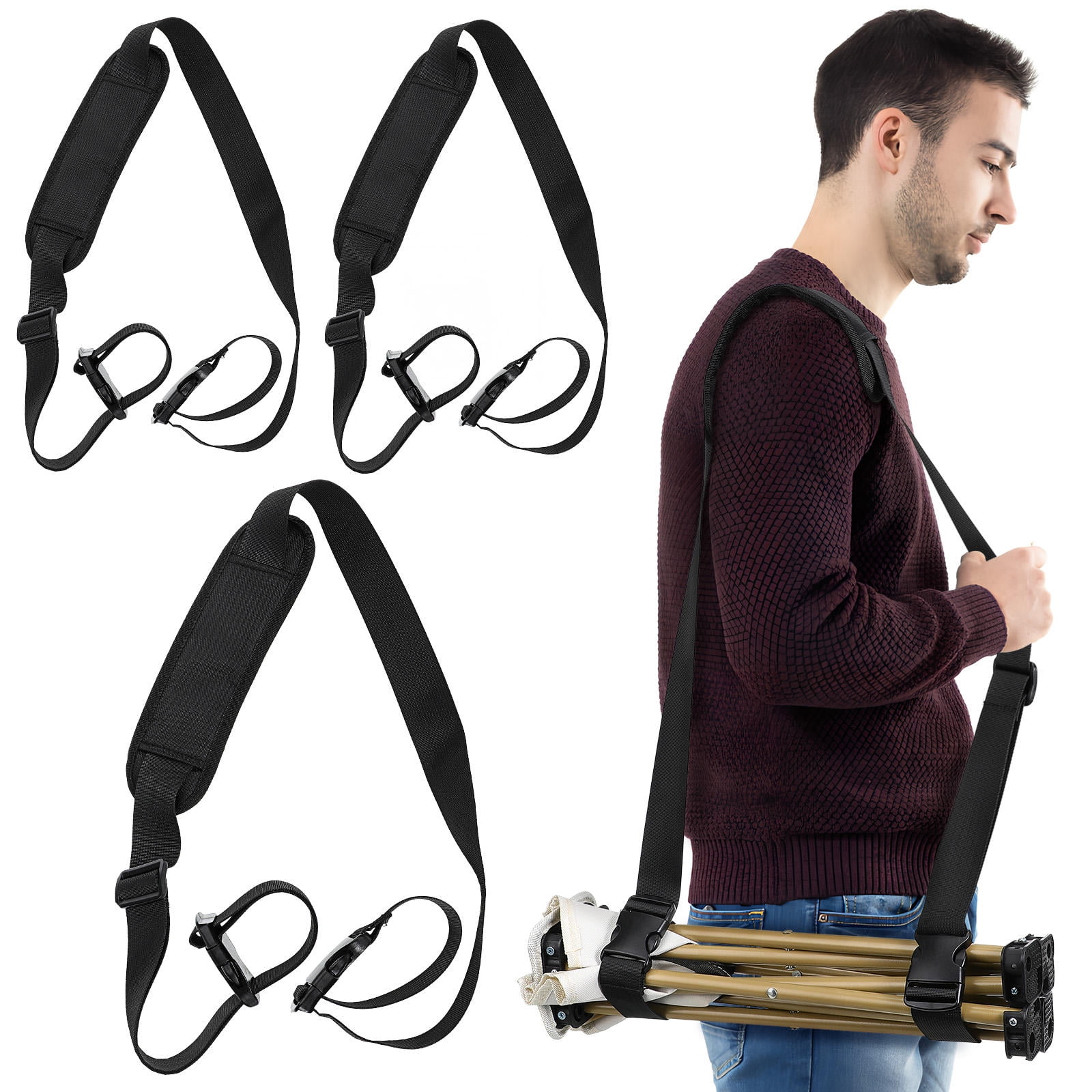LEORX 3Pcs Durable Transport Cushioned Shoulder Pad Quick Release ...