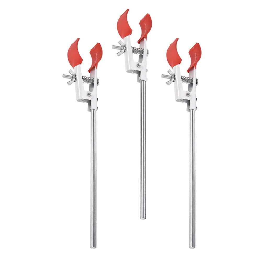 LEORX 3Pcs Red Labs Clamps for Heavy Duty Clamping in Laboratory ...