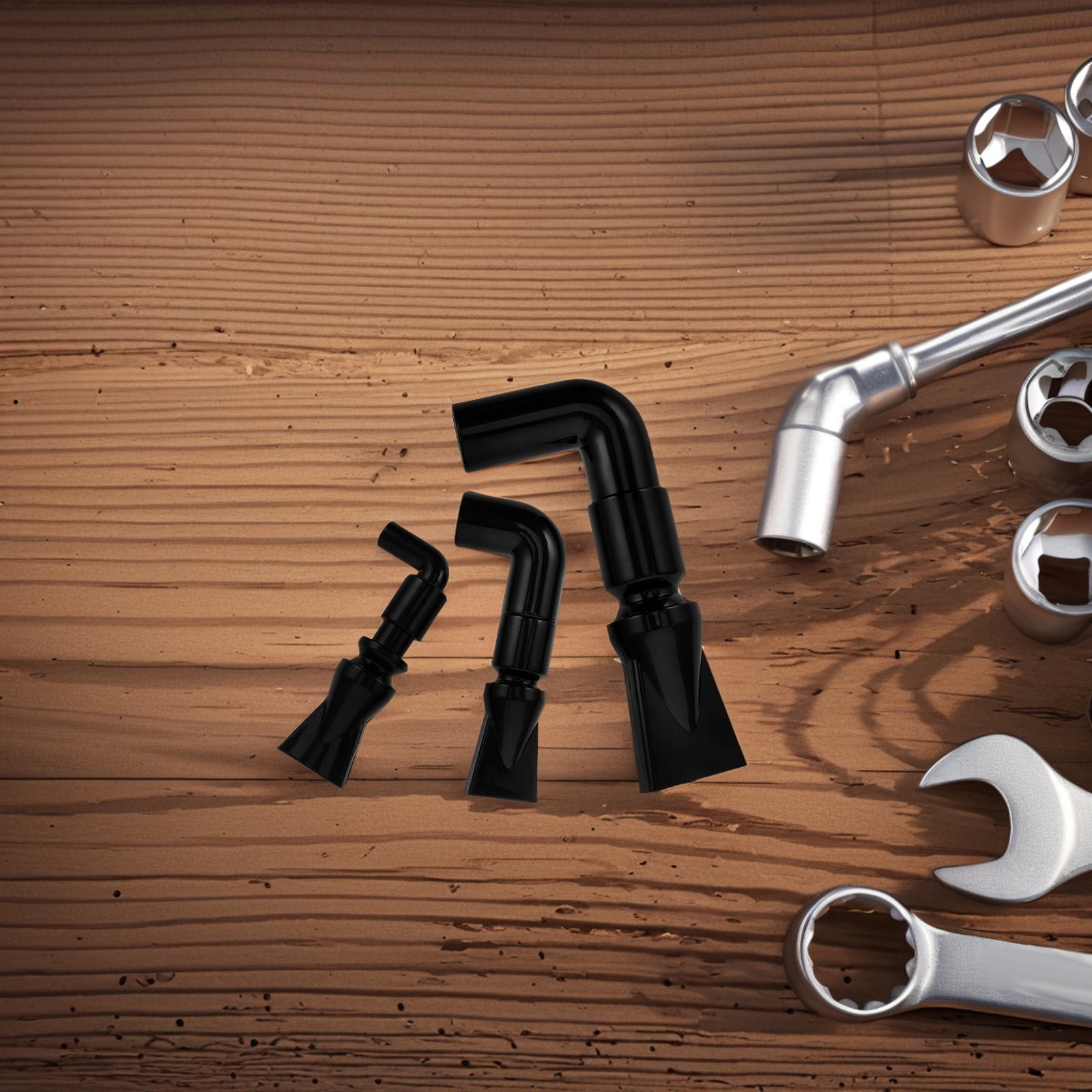 LEORX 3Set Black Nozzle for Water Hose Sprayer Nozzle and Water Flow ...