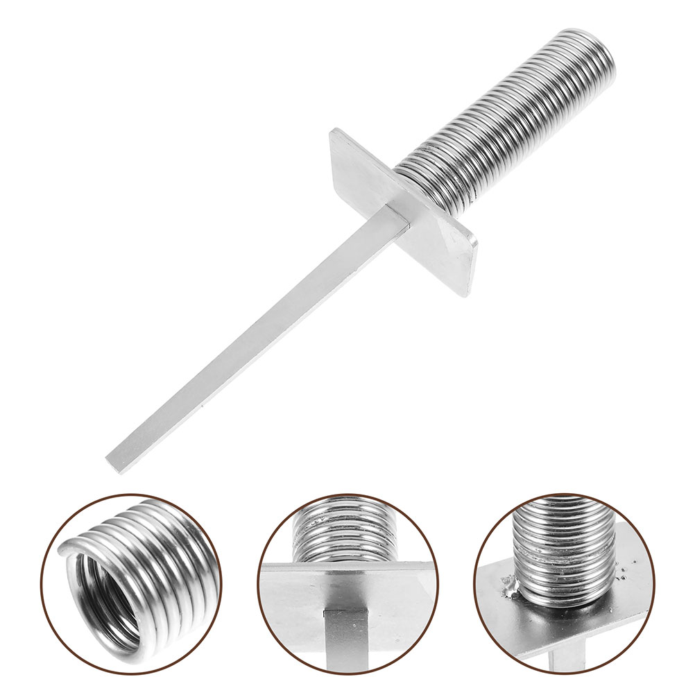 LEORX 3Set Soccer Ground Stake Silver Iron With Cylindrical Spike For ...