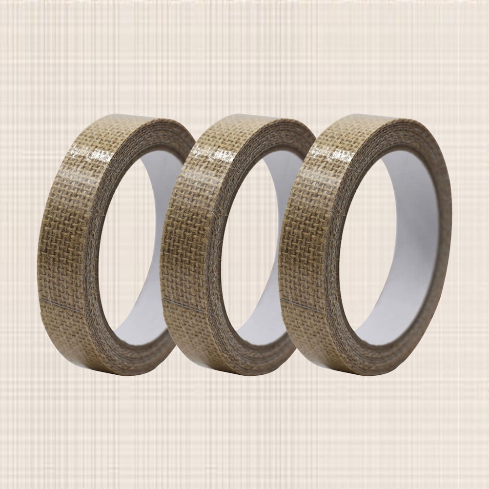 LEORX 3Set Washi Tape for Journaling Light Brown Linen for Craft ...