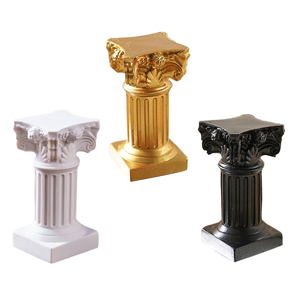 LEORX 3pcs Roman Pillar Statues Decorative for Decor - Walmart.com