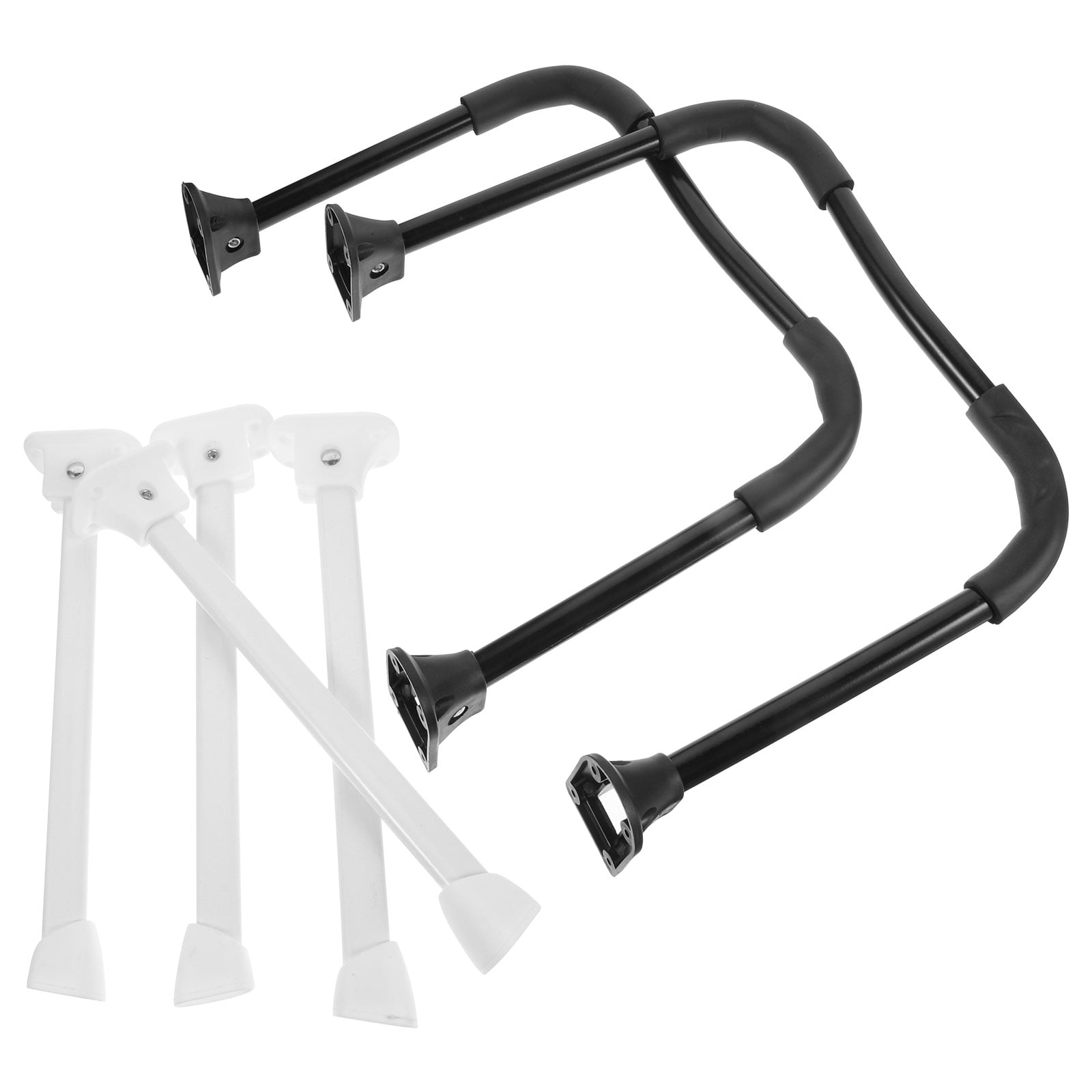 LEORX 4 x Vertical Table Legs U Shape Table Leg Hardware White Support ...