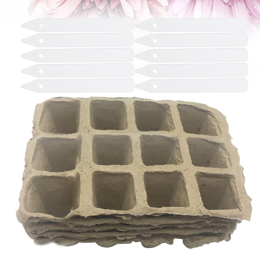 LEORX 40Pcs Nursery Pots Trays Assorted Color Softening Trays for ...