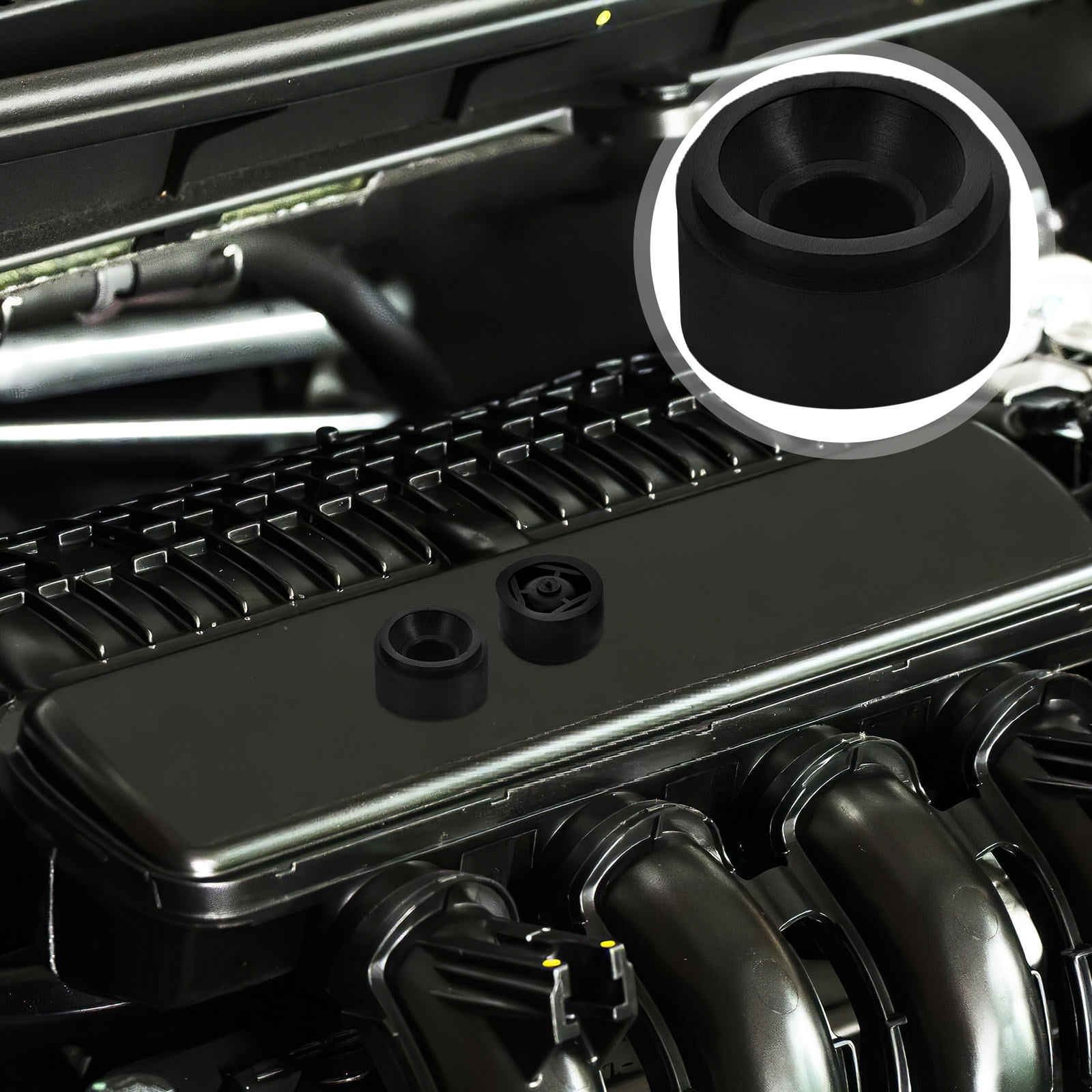 LEORX engine cover mounting Engine Cover Rubber Grommets Black Car Hood ...