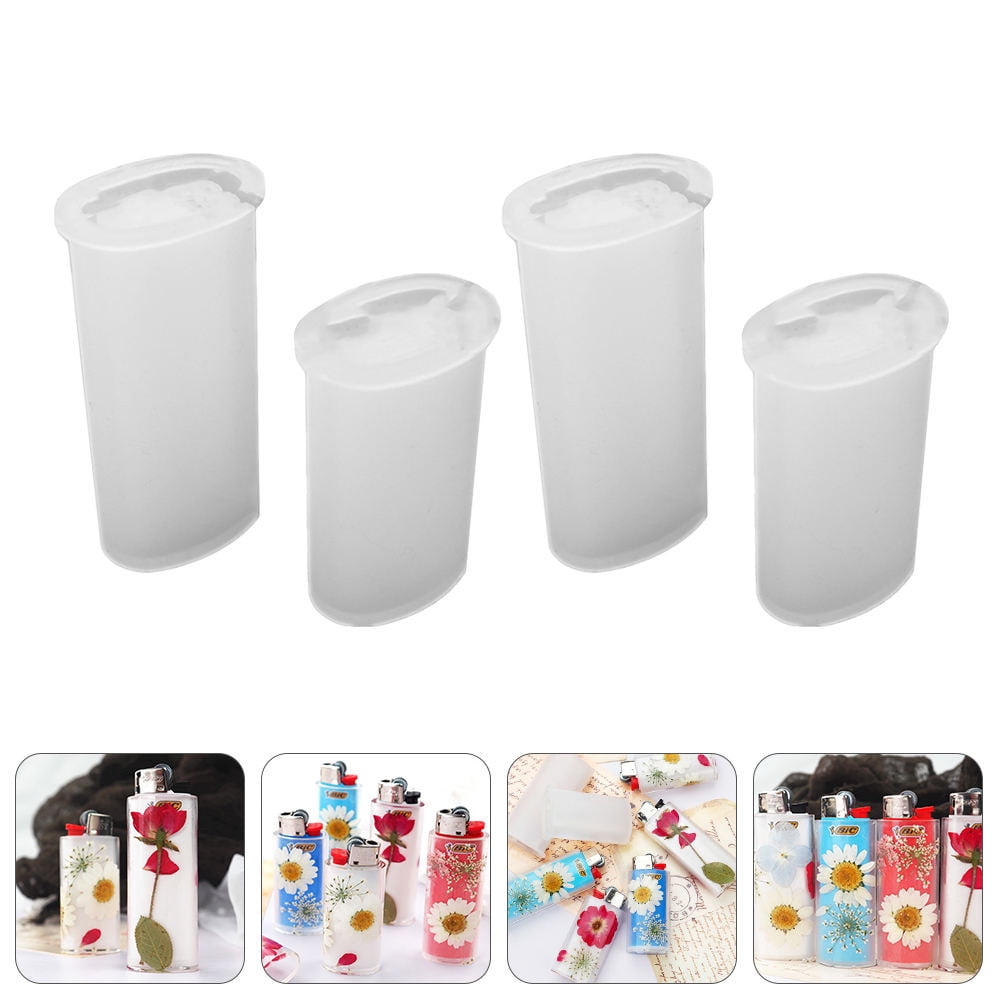 LEORX 4Pcs Epoxy Molds Silicone Lighter Case Mold for Diy Lovers Craft ...