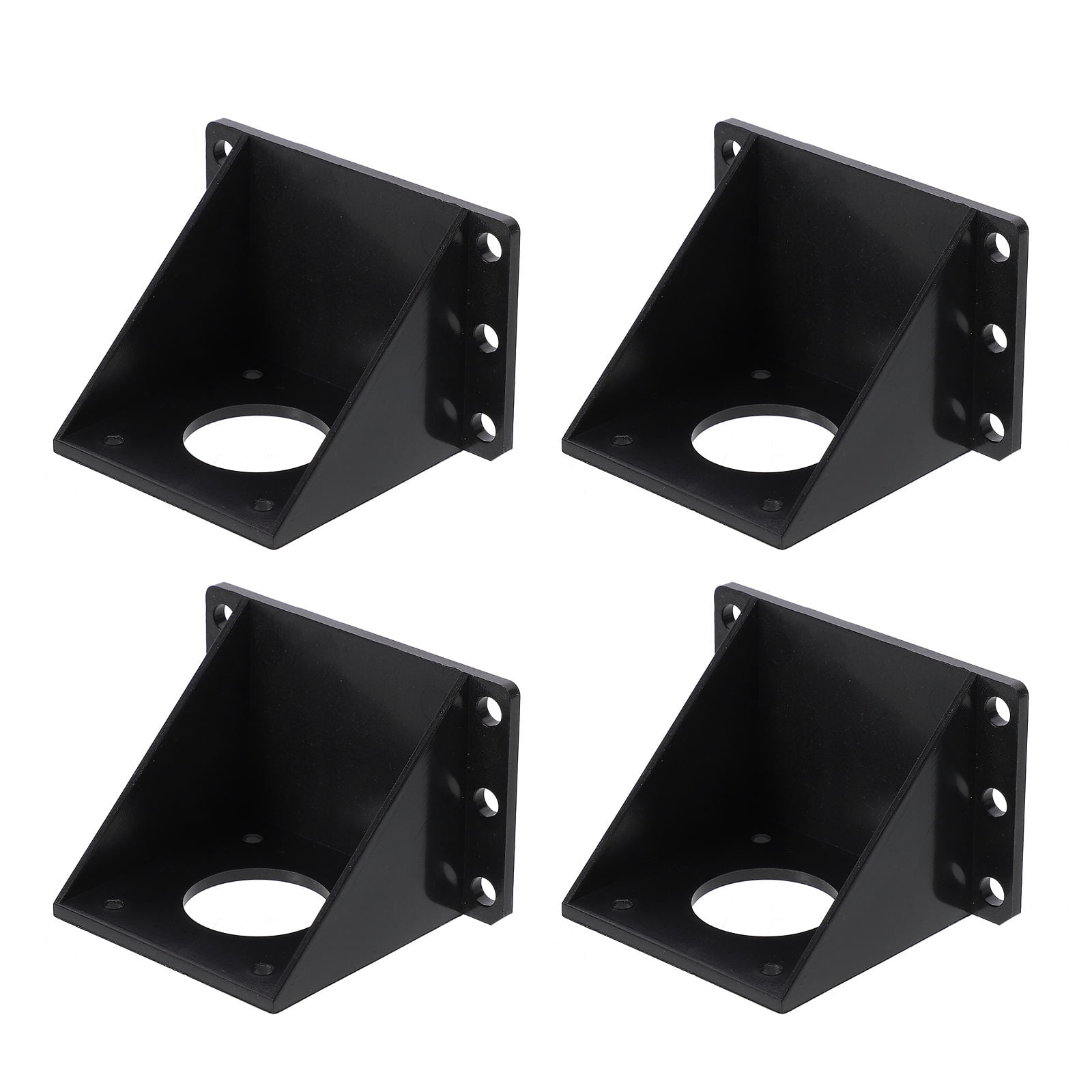 LEORX 4Pcs Fixed Bracket for Stepper Motor Black Plastic 6.2cm x 4.5cm ...