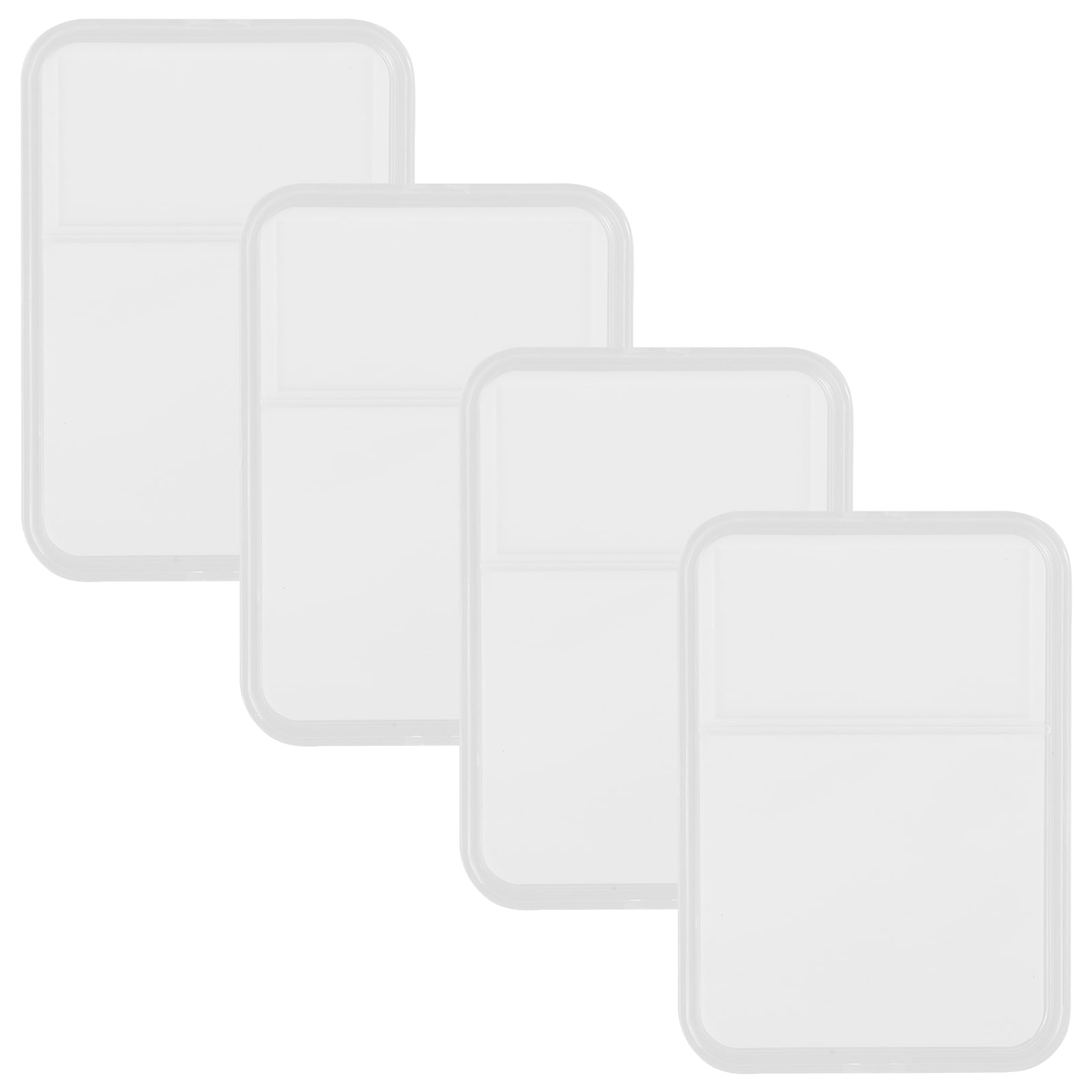 LEORX 4Pcs Rectangular Transparent Stamp Collecting Box for Home ...