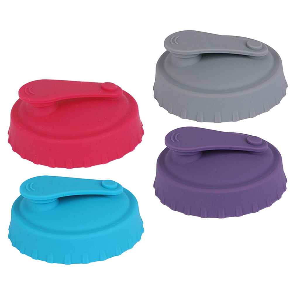 LEORX 4Pcs Reusable Can Lids Silicone Soda Can Lids for Beverage Cans - Walmart.com