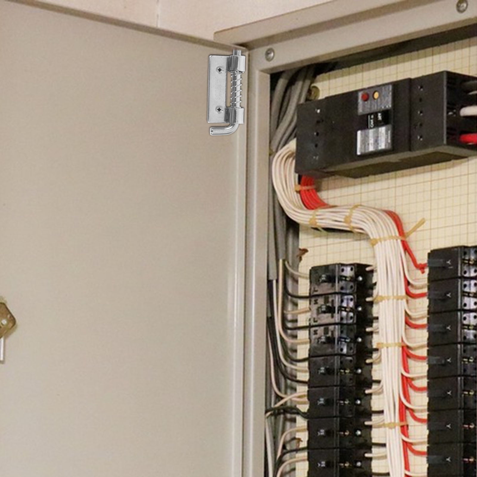 LEORX Spring Latch Lock Silver 4Pcs 2.0X0.7X0.3In Stainless Steel ...