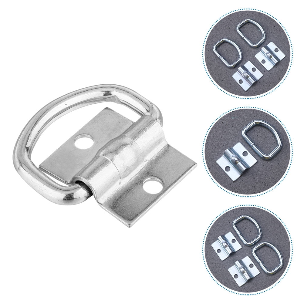 LEORX 4Pcs Trailer Tie Downs D Rings for Cargo Securing in Warehousing ...