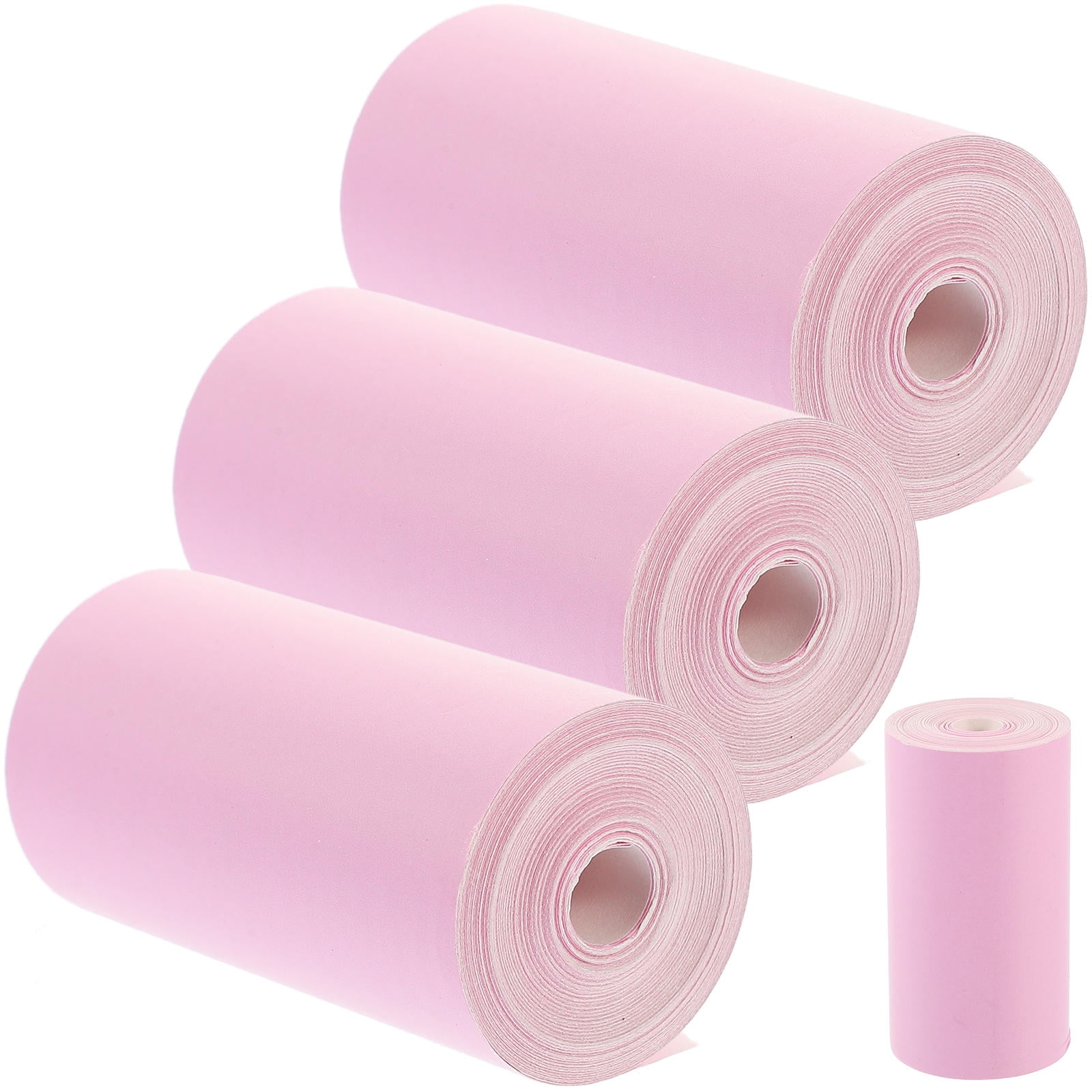 LEORX Cash Register Receipt Paper Pink 4 Rolls 2.2x1.2x0.04In - Walmart.com