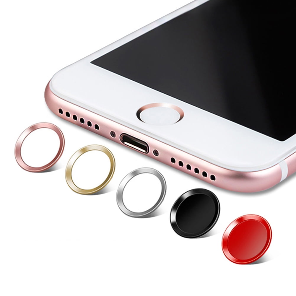 LEORX 4Set Fingerprint Stickers Rose Gold Color Enhance Fingerprint ...