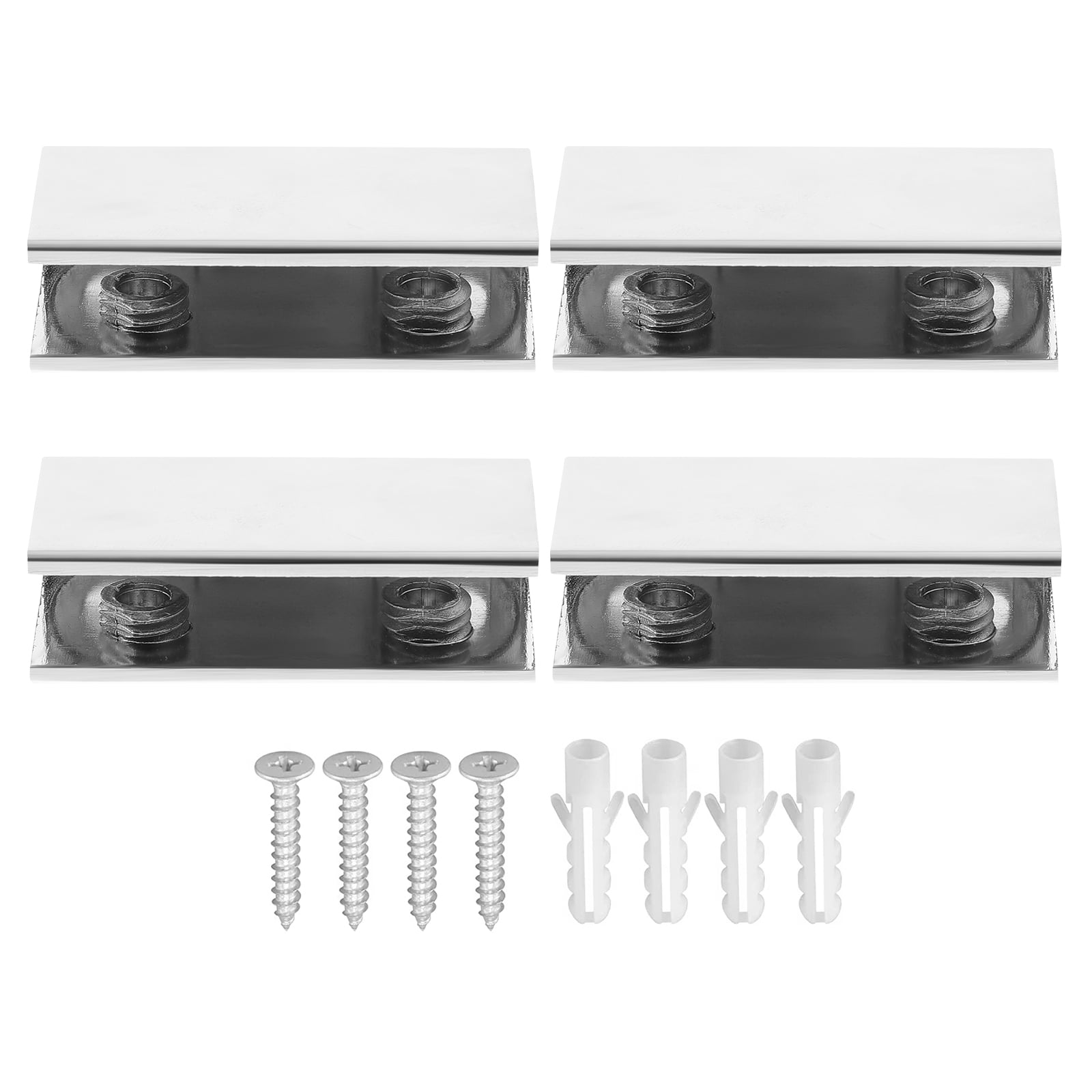 LEORX 4pcs Adjustable Glass Clamp Zinc Alloy Sturdy Structure for ...