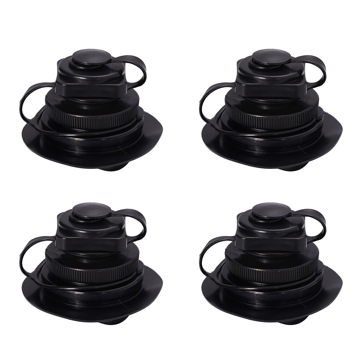 LEORX 4pcs Inflatable Replacement Plug Boston Valve Black PVC Quick ...