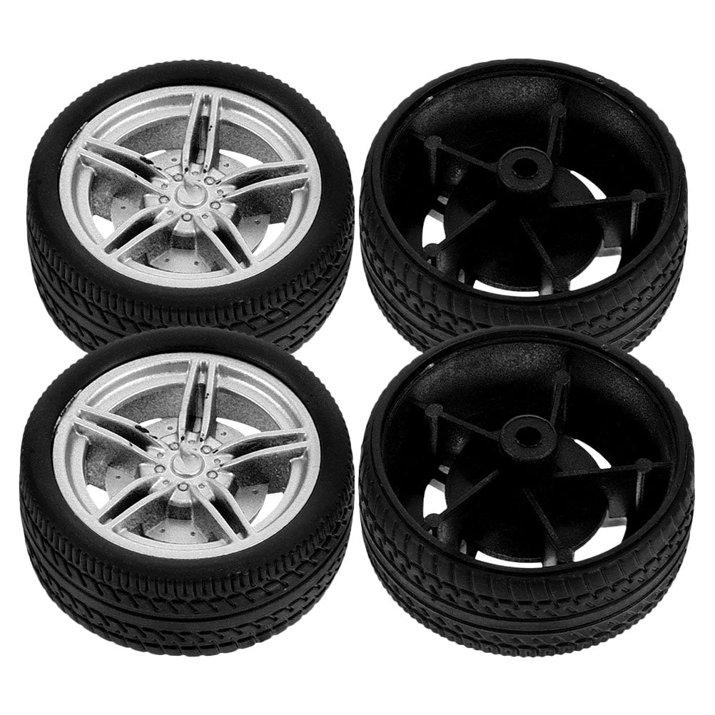 LEORX 4pcs Kids Car Wheels DIY Kids Car Assemble Wheels Small Car ...